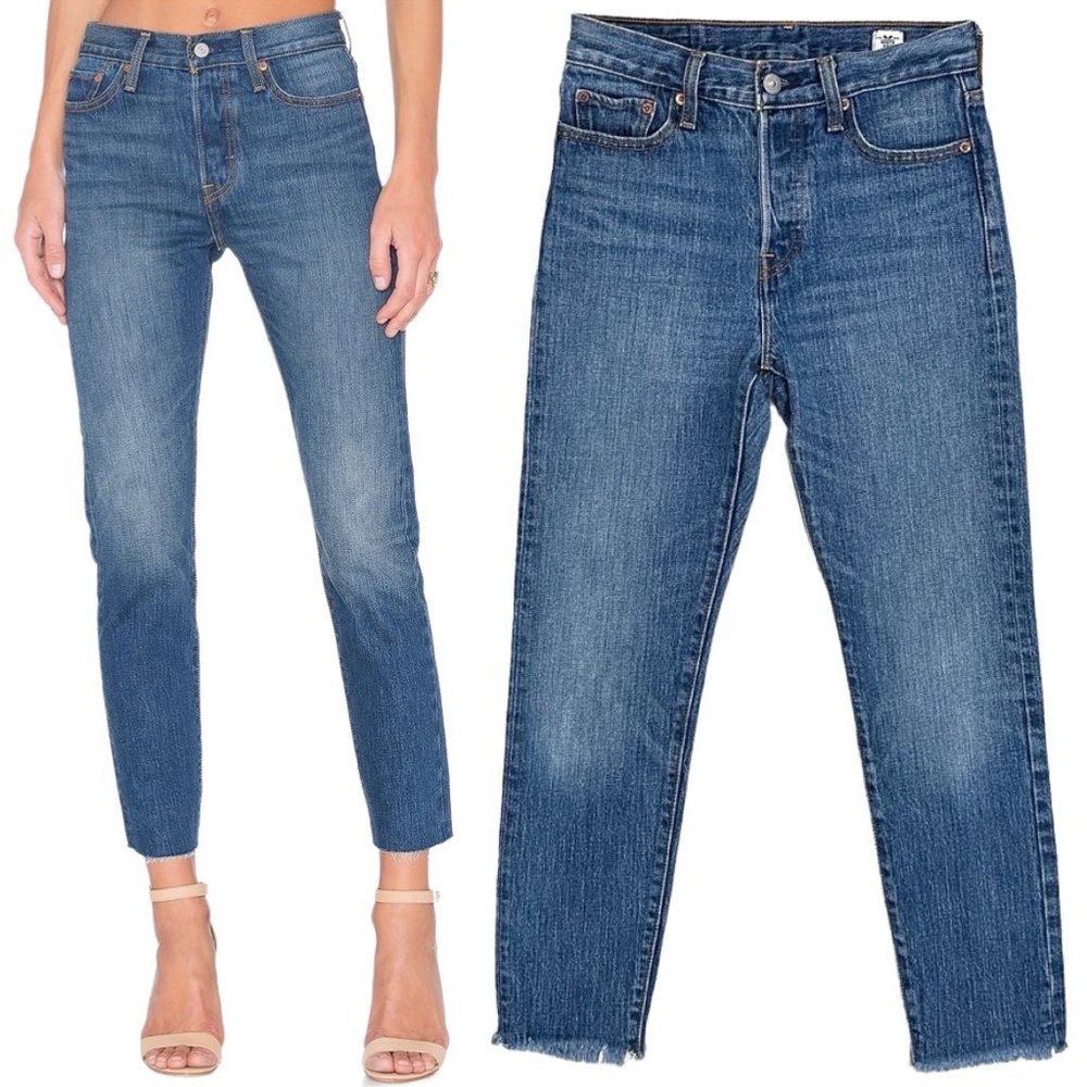 Levi’s Premium Wedgie Skinny Jeans In Classic Tint Bl… - Gem